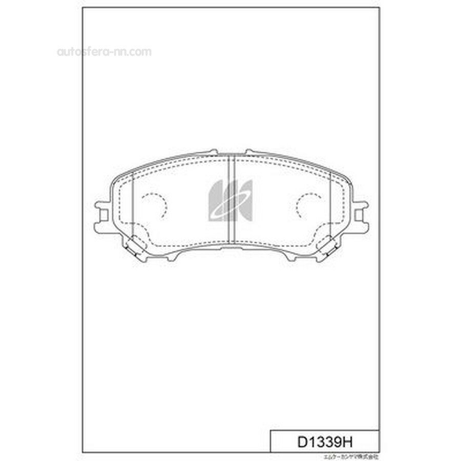 KASHIYAMA D1339H Колодки тормозные дисковые D1339H