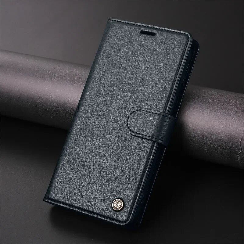 Магнитный Кожаный Чехол-флип Для iPhone Pro Air XR XS Plus 7 8 SE - Черный, black, iPhone 17 or 18