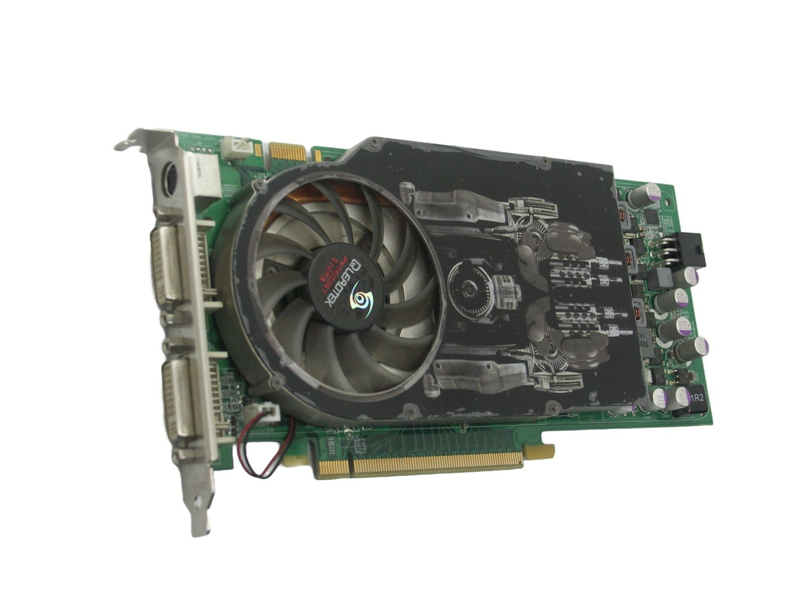 Видеокарта 512Mb GeForce 9600 GT, Leadtek PX9600GT S-FANPIPE, PCI-E