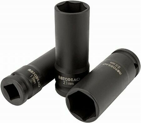 Головка ударная колесная *21 тонкостенная (DR1/2" L-78mm) АвтоDело 39225 АвтоDело арт. 39225