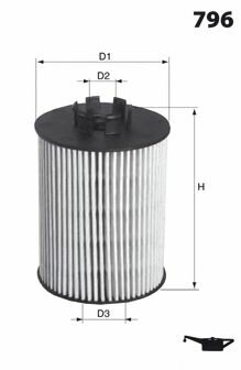 Фильтр масляный вставка MECAFILTER ELH4430
