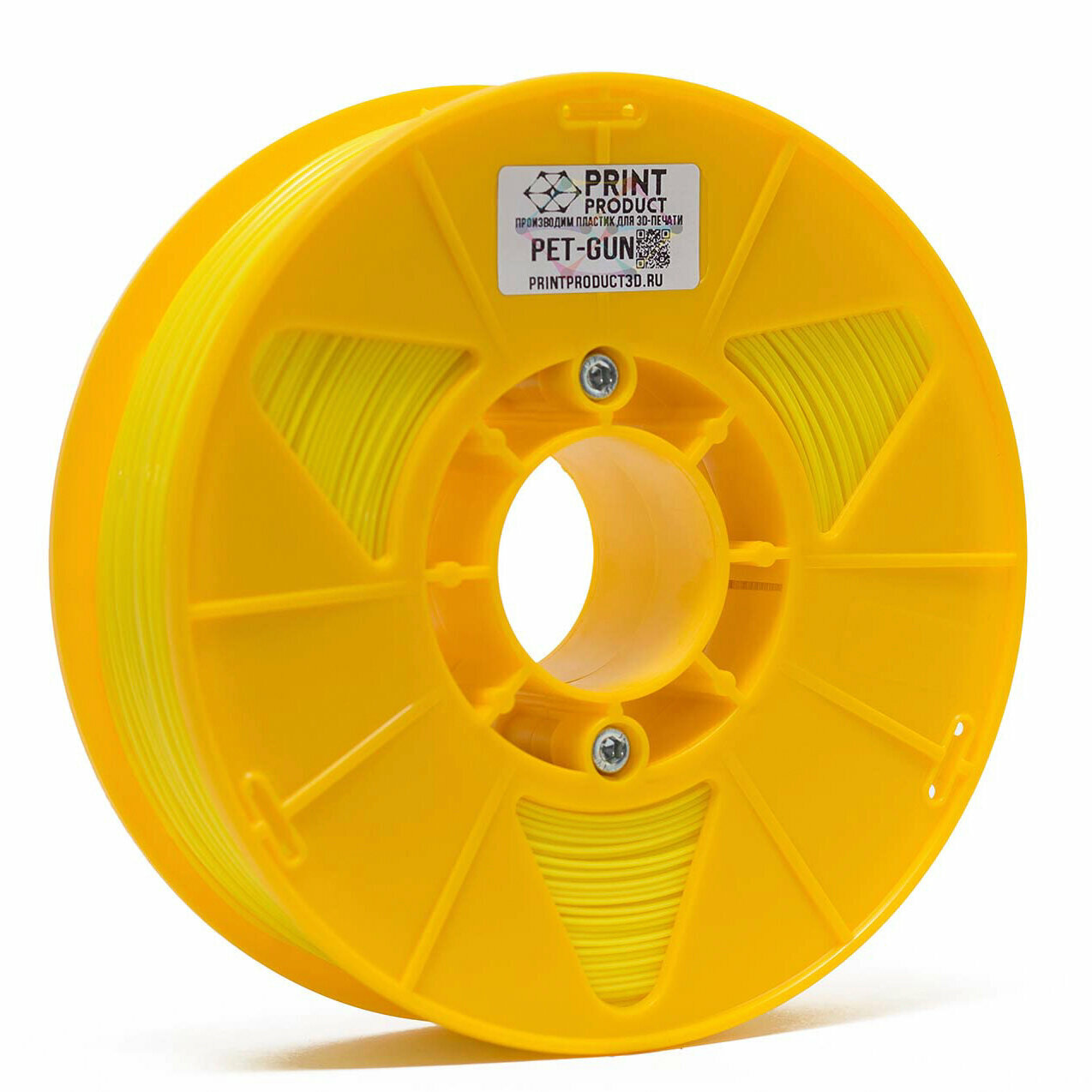 PET-GUN Жeлтый , 1000 гр, 1,75мм, пластик PrintProduct для 3D-принтера