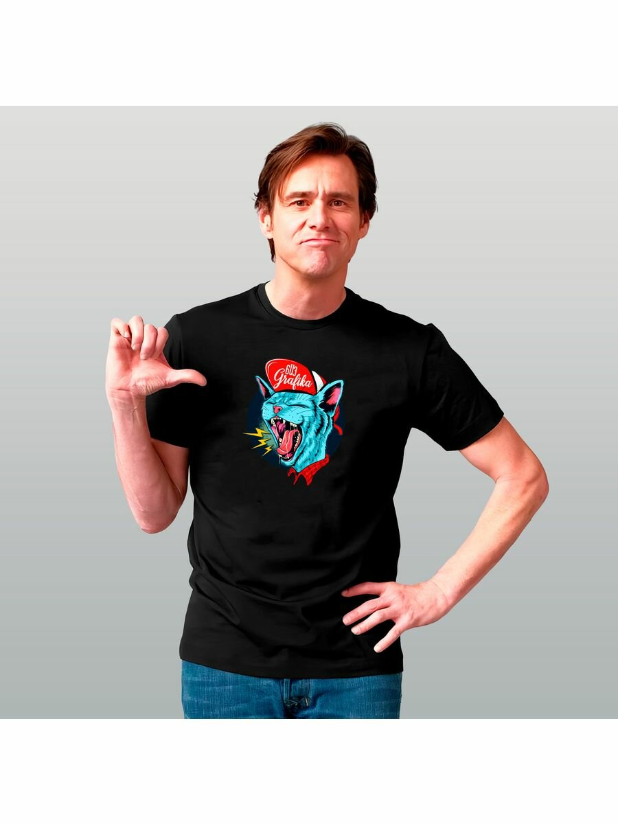 Футболка кот в кепке