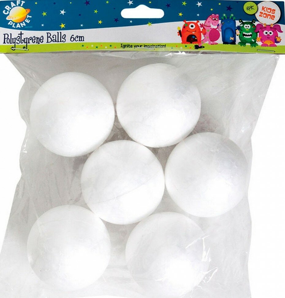 Docrafts CPT827904 Набор форм из пенопласта "Шар", 6 см