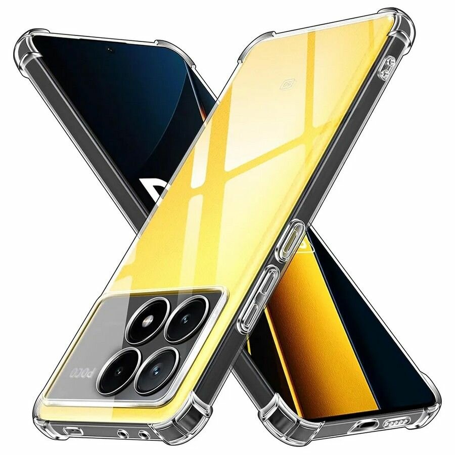 Силиконовая накладка для Xiaomi Redmi X6 Pro с усиленными бортами прозрачный