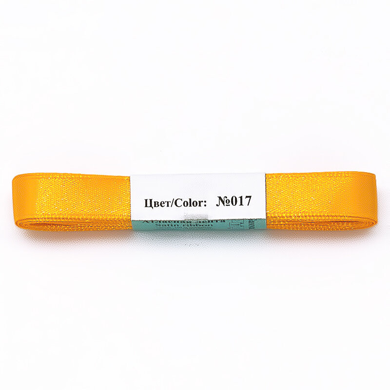 Лента атласная "Gamma" AL-12P 12 мм 5.4 м №017 т. желтый