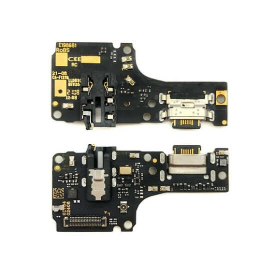 Нижняя плата для Xiaomi Redmi Note 10s (OEM) с разъемом зарядки и микрофоном