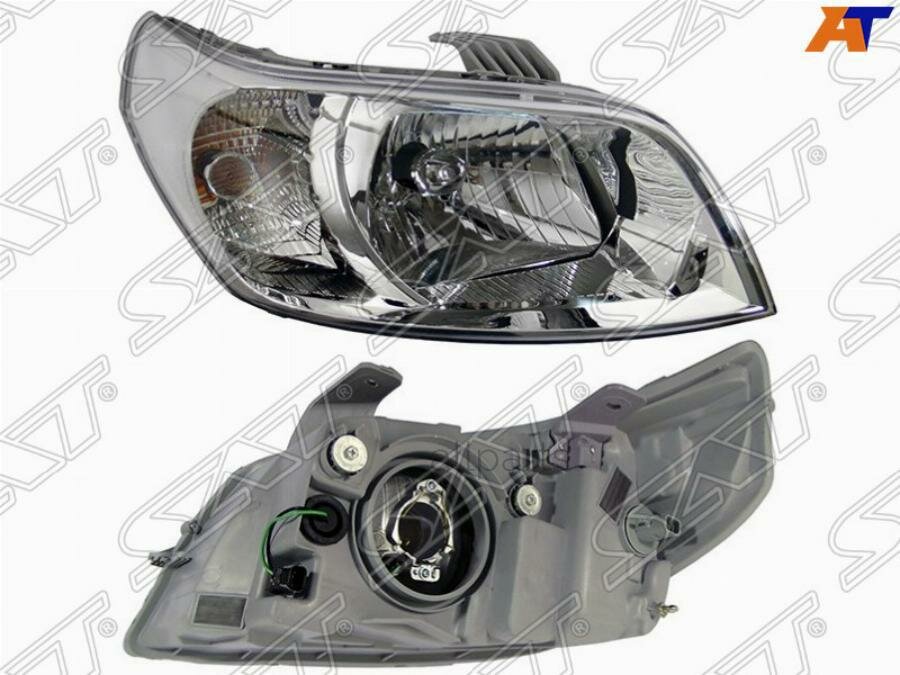 SAT ST-235-1105R-LD-EN Фара Chevrolet Aveo 05-11 / Daewoo Gentra 05-11 / Ravon Nexia R3 16-20 (Справа/ Ручная регулировка/