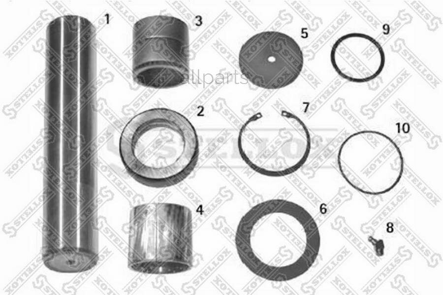 STELLOX 8416055SX р/к шкворня !(мр) с подш 50x51x223.5 \MAN L87-98/M38-43/T01-10/18/20/31-81