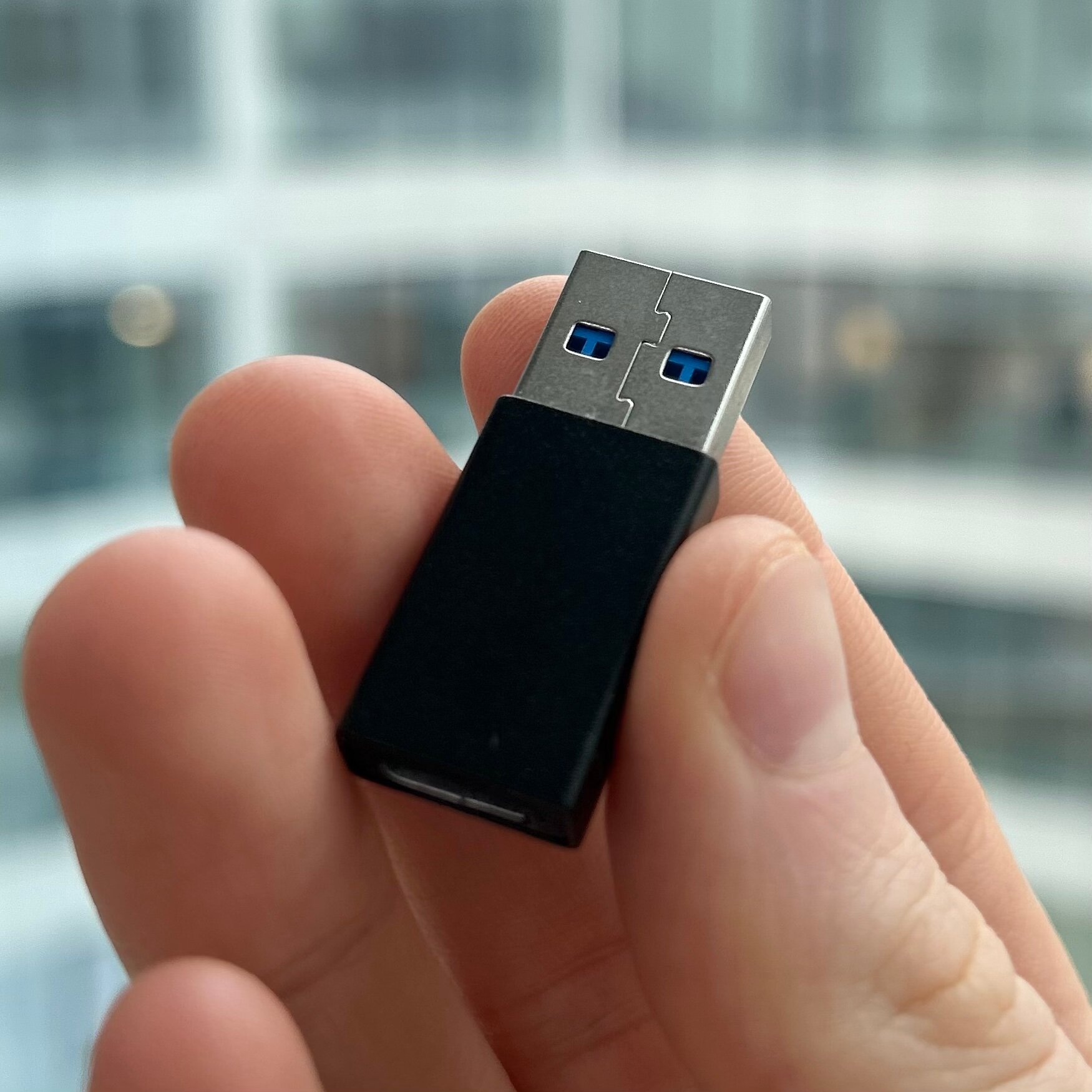 Адаптер USB-A-USB-C Prime Line 7314, защита от перенапряжений, черный