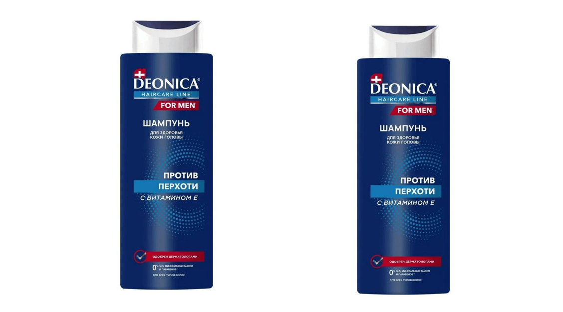 Шампунь Deonica For Men, против перхоти, 380 мл, 2 шт