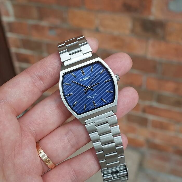 Наручные часы CASIO, синий, серебряный — фото 1
