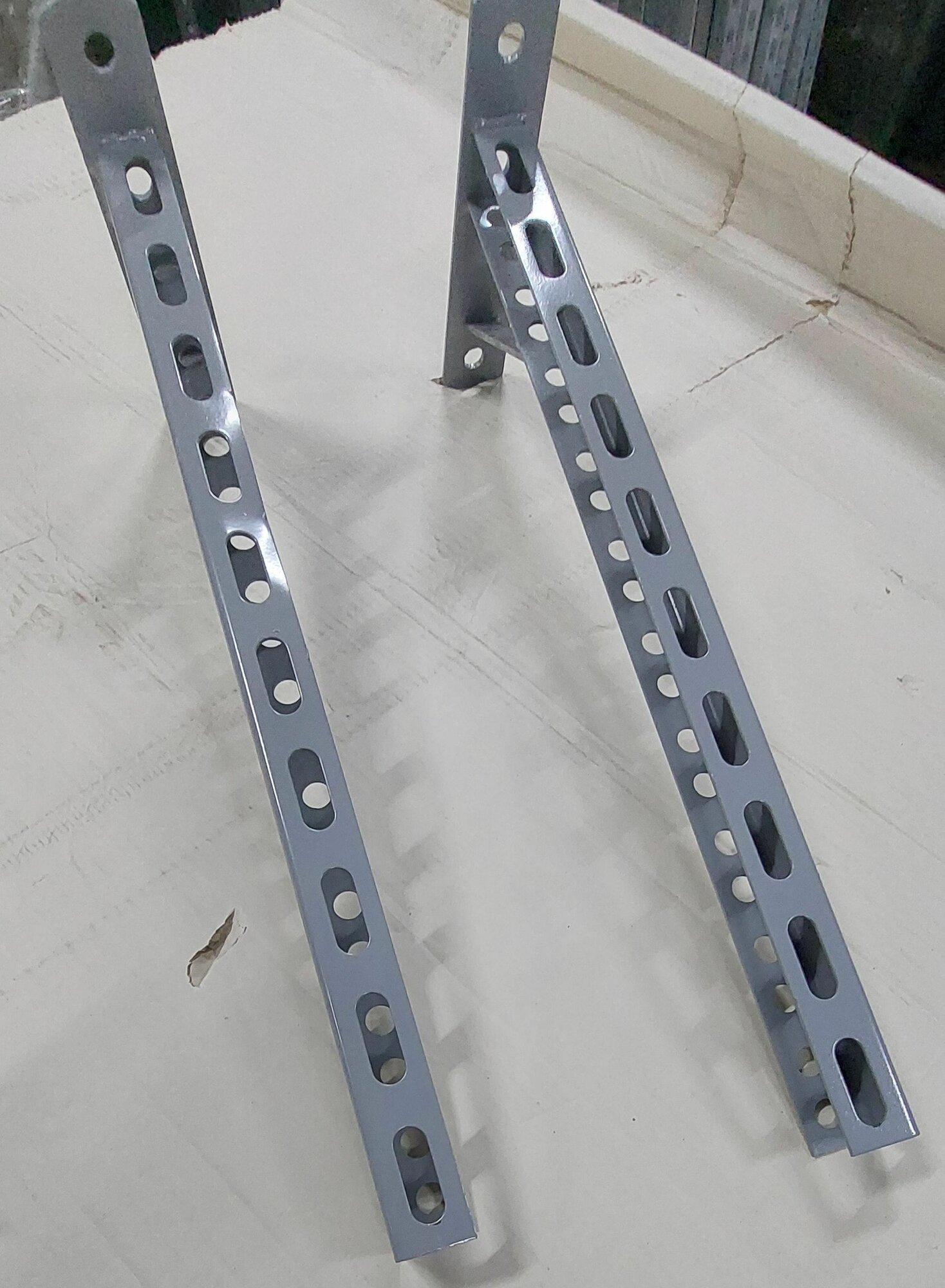 Комплект кронштейнов П-образных окрашенных 500мм. серые (RAL 7040)