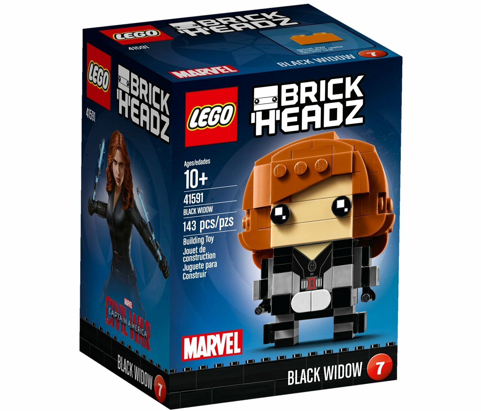 Конструктор LEGO BrickHeadz "Черная вдова" 41591, 143 детали, для детей 10 лет и старше