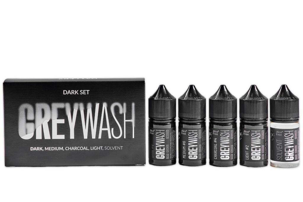 Краска для тату, набор теневых пигиентов Dark Set Greywash Gallery Tattoo Ink, 30мл