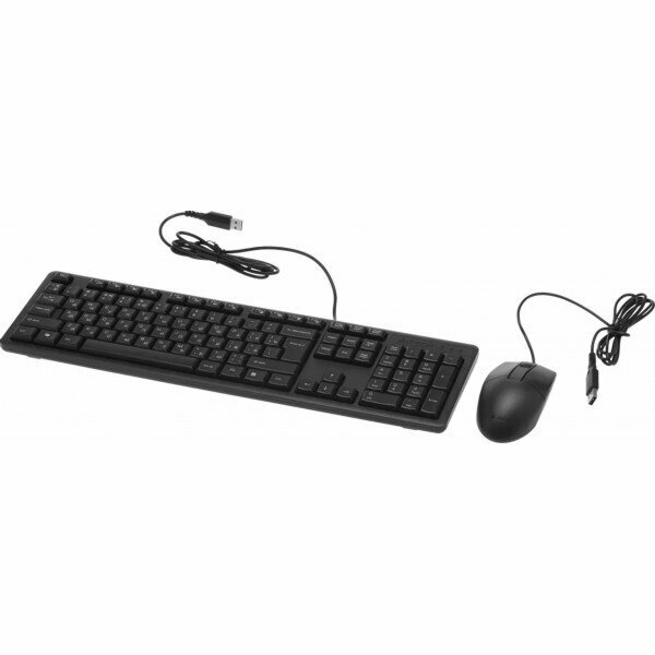 Комплект клавиатура+мышь A4Tech KR-3330S проводной, USB, 1200 DPI, чёрный