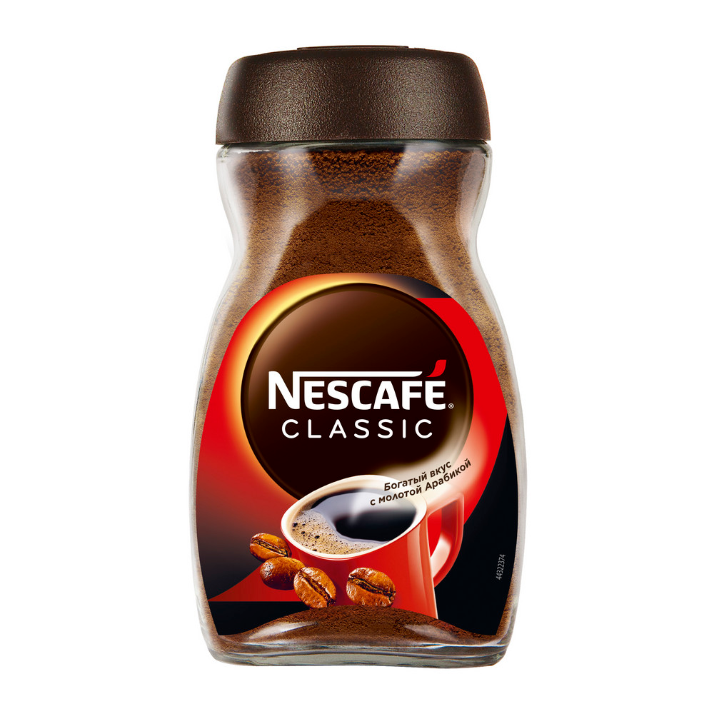 Кофе растворимый с добавлением молотого нескафе Classic ст/б, 95г