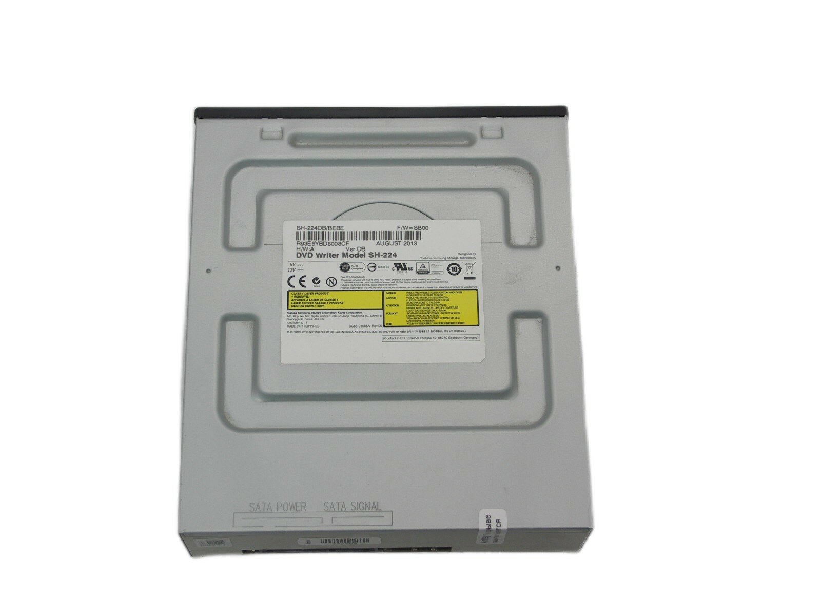 Оптический привод DVD +R/RW CD-R/RW Samsung SH-224DB, SATA, черный