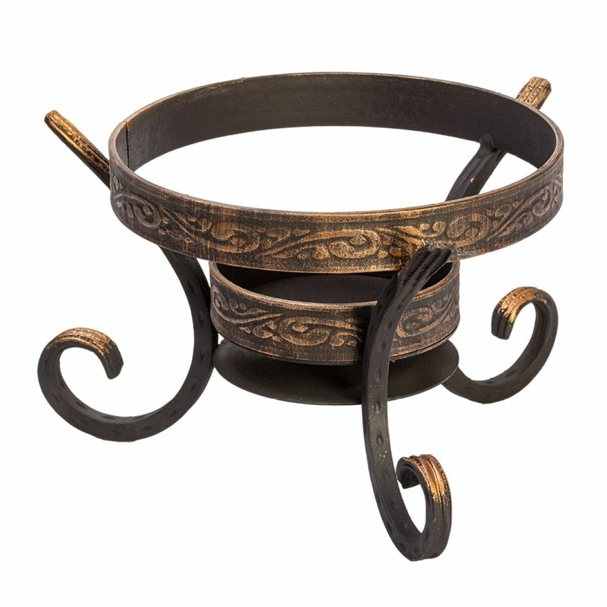 Подставка под садж Шелковый путь большая с емкостью для углей и мармитного топлива