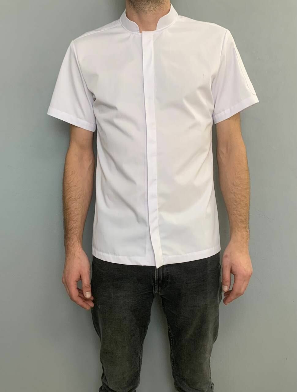 PROFFORMA Китель универсальный белый / короткий рукав/ вставка сетка