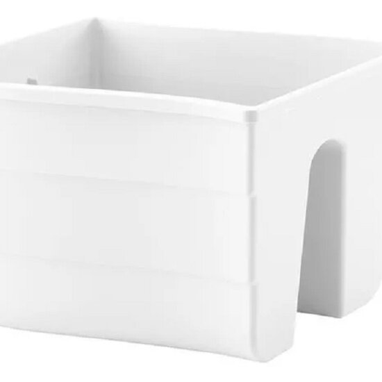 Кашпо Form Plastic на перилы Волна 30см, белый (FP2488011)