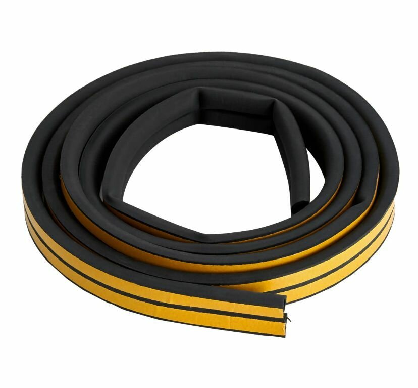 EPDM уплотнитель D 14х12 мм черный 6 м