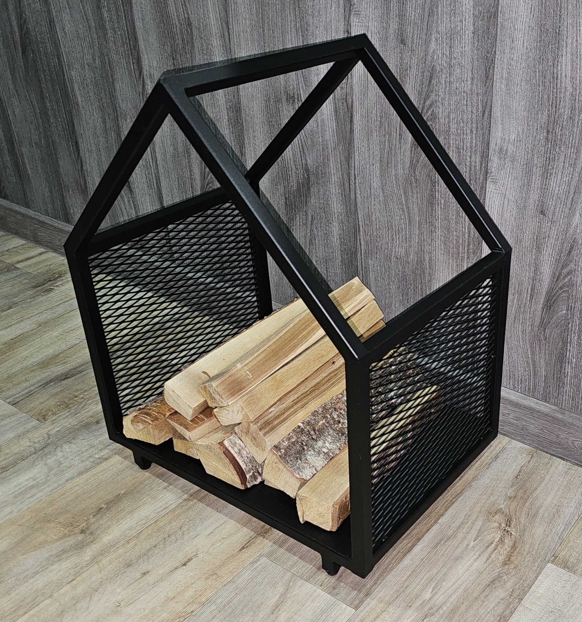 Дровница в стиле Loft дом