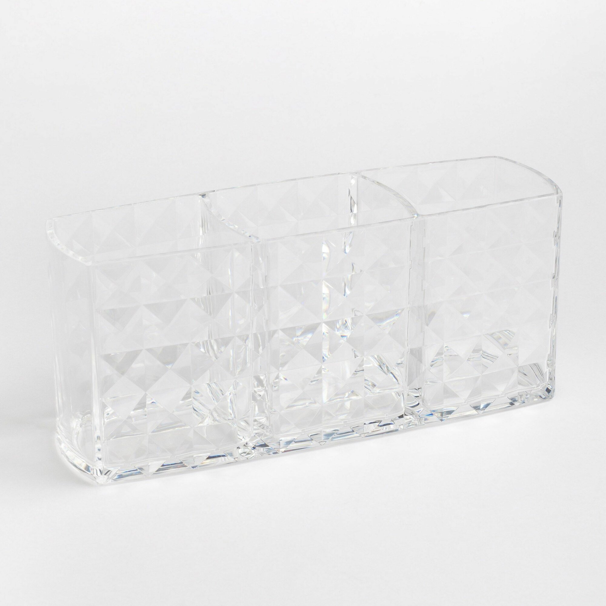 Органайзер для косметики, 19х8 см, 3 отд, пластик, Kandy, Kuchenland