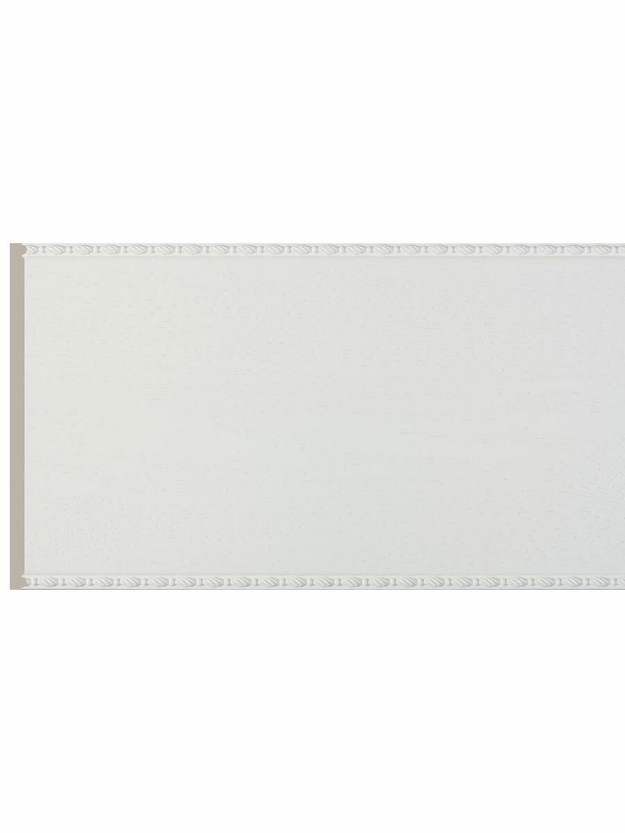 Плинтус потолочный Молдинг на стену декор, 1100х150х6 мм Белый мат - 2 шт.