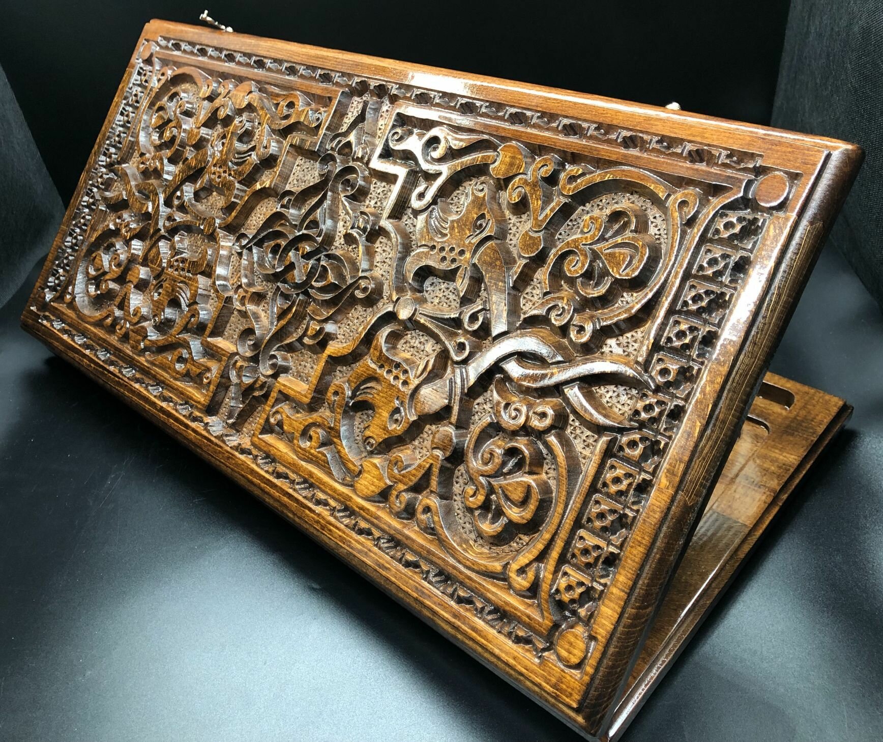 Нарды Резные "Кавказский Орнамент", большие 60х60см