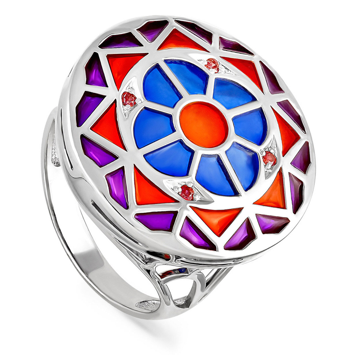 Кольцо, серебро, 925 проба