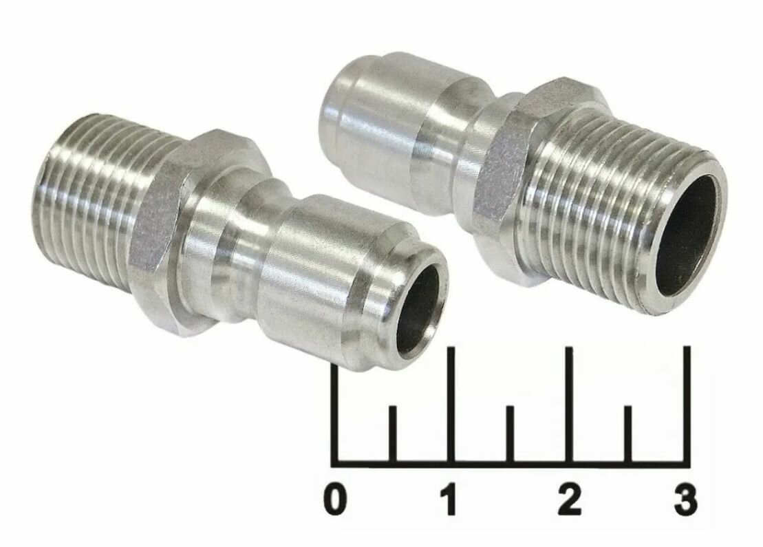 Быстросъем / Штуцер для автомойки d-15мм - резьба наружная 3/8 (16мм)