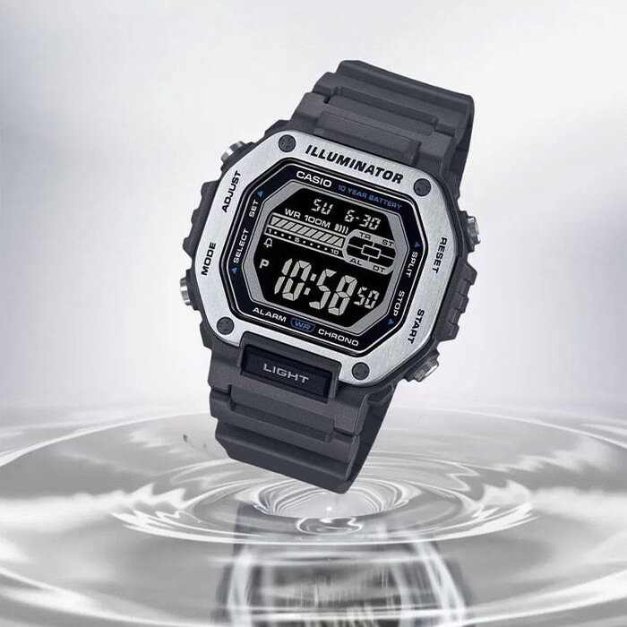 Наручные часы CASIO Collection, серебряный, черный — фото 1