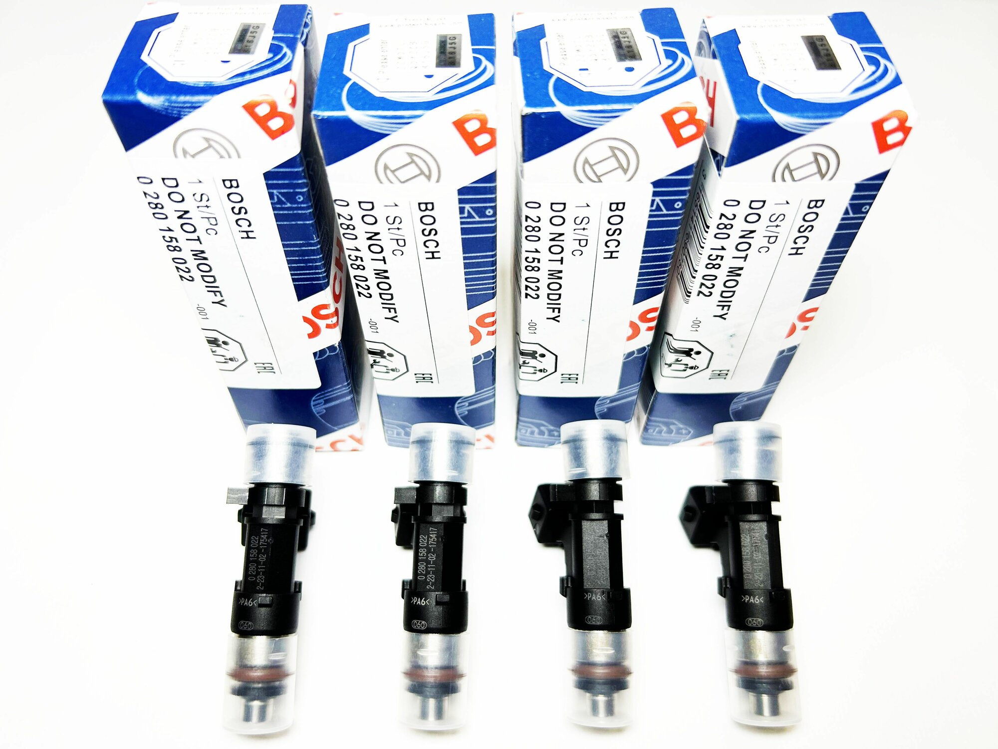 Bosch Форсунка топливная, арт. 0280158022-4, 4 шт.