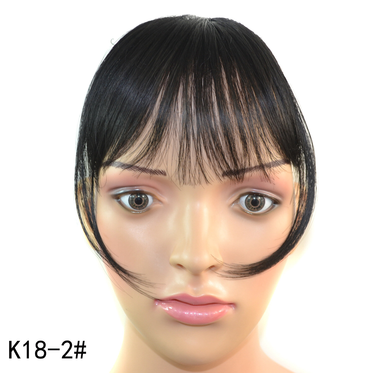 Тонкий парик с челкой, набор из химического волокна, воздушный парик с челкой, тонкий парик с двойными висками, набор из париков с челкой