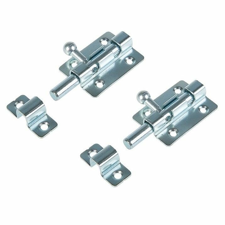 Шпингалет стальной оцинкованный Металлист ЗТ5 комплект из 2 штук