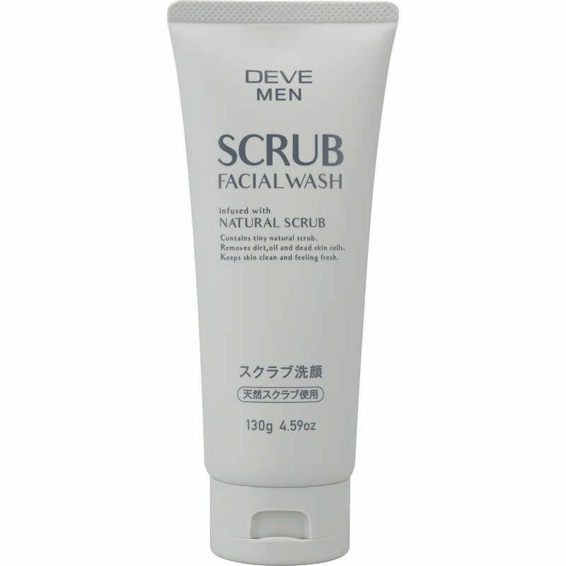 KUMANO YUSHI Натуральный скраб для лица Deve Men, мужской, 130г.