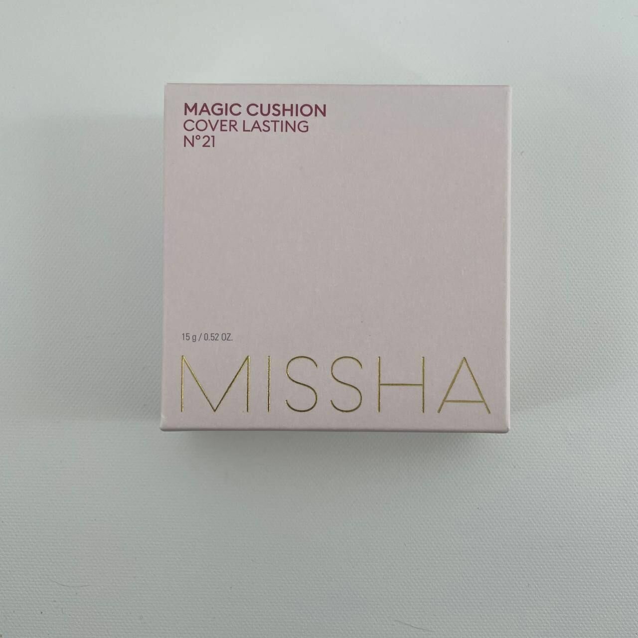 Тональный кушон MISSHA Magic Cushion Cover Lasting, с устойчивым покрытием, Тон 21, 15 г