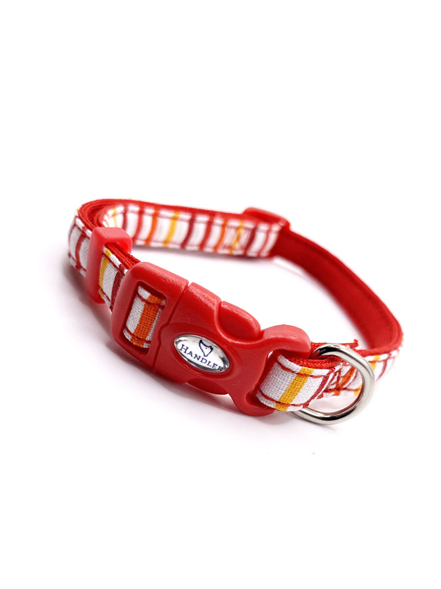 Ошейник Japan Premium Pet в стиле Райе для собак, красный, размер SS