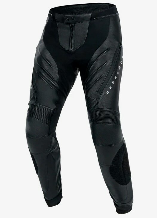 Штаны мотоциклетные Rebelhorn Veloce Black/White, размер 56 черный