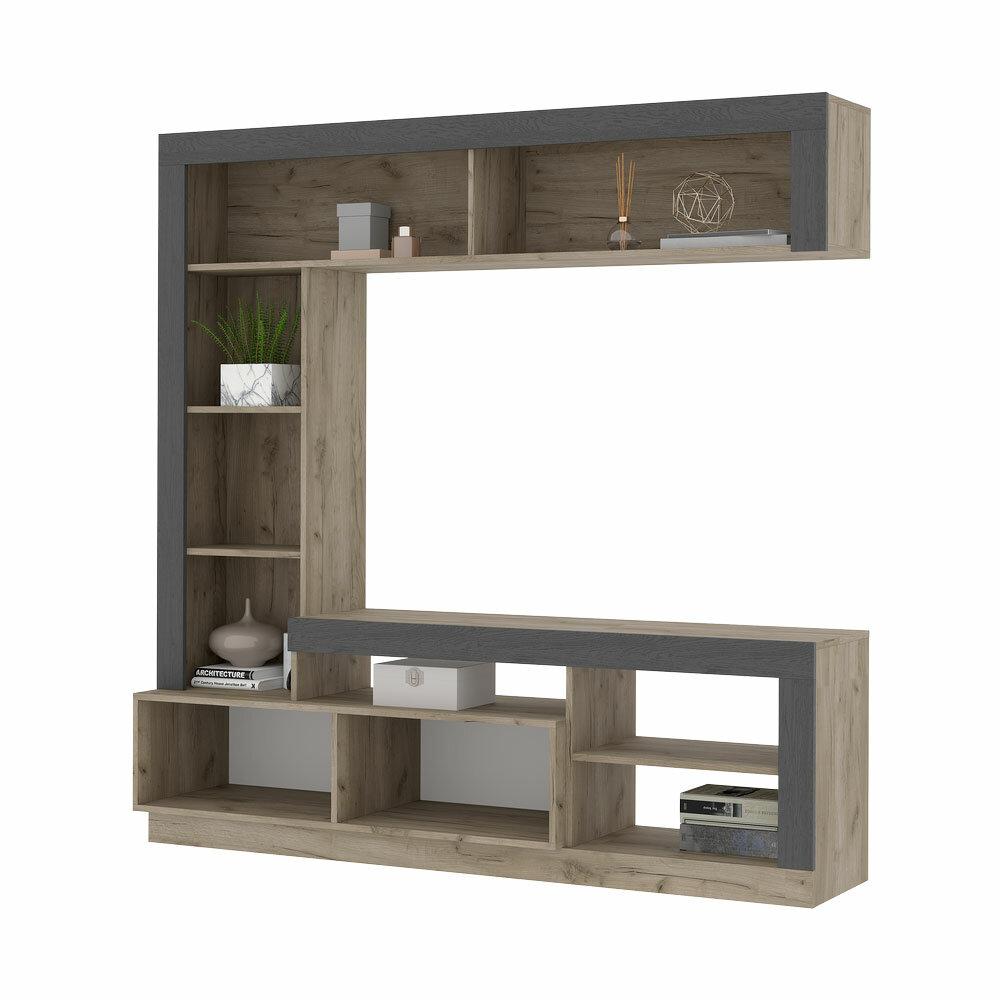 Мебель для гостиной Гаванна 175,2х175,2х42 см, цвет дуб крафт серый/графит