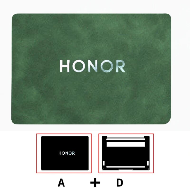 Кожаный чехол для ноутбука Honor MagicBook X14 Pro Magic X16Pro 2023, Deep Green AD