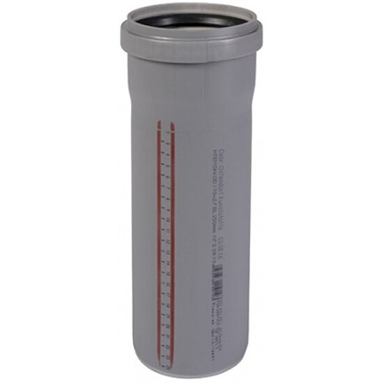 Труба канализационная Ostendorf HT HTEM (PP-H), Дн 32х1,8 б/нап L=0,5м в/к , с раструбом, 110020