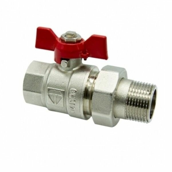 Кран шаровый с полусгоном 11/4 (бабочка) HLV