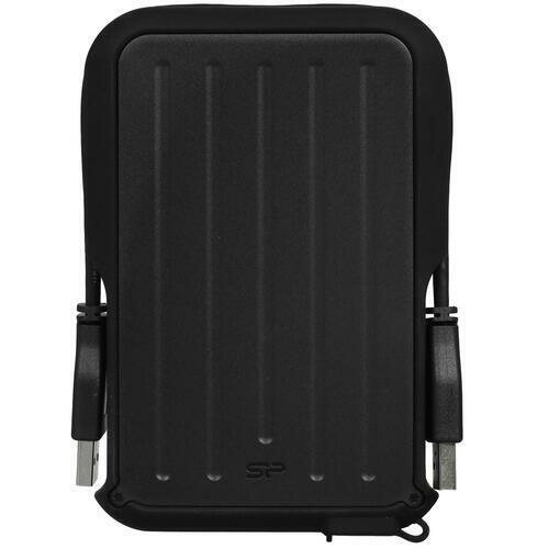 2 ТБ Внешний HDD SiliconPower Armor A66 (SP020TBPHD66SS3K) черный - 2.5", 5400 rpm, USB 3.2 Gen1 (USB 3.0, USB 3.1 Gen1) Type-A