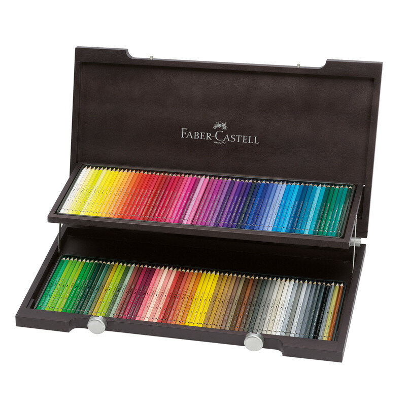 Карандаши акварельные художественные Faber-Castell "Albrecht D? rer", 120цв, дерев. коробка, 285902