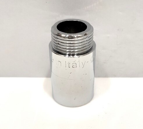 Удлинитель прямой, соединительный 3/4" L=40 мм General Fittings, хром, внутренняя/наружная резьба