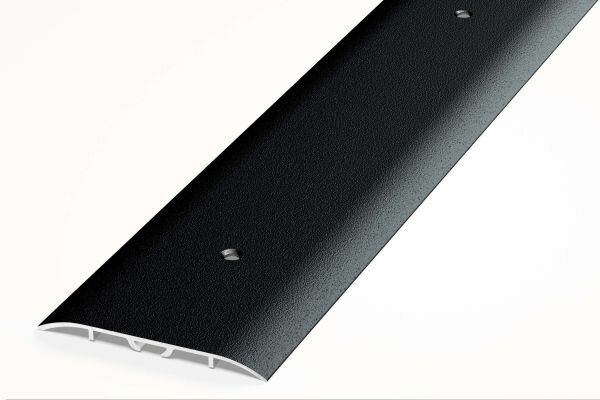 Порог порожек напольный одноуровневый алюминиевый, ширина 60мм, длина 1,8 м черный