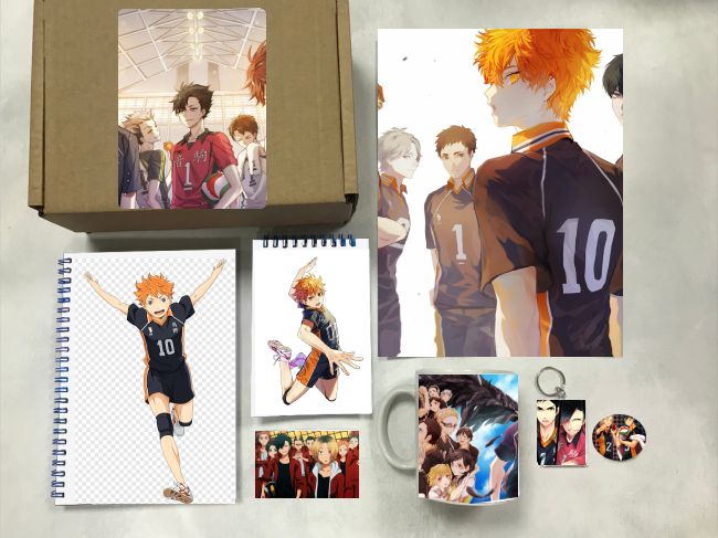 Бокс Волейбол, Haikyuu! №6, товары с нашими рандомными картинками