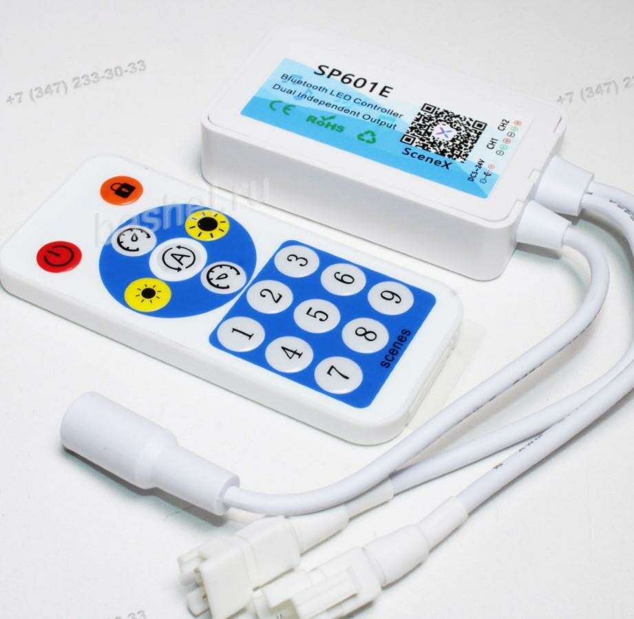 Контроллер SPI Bluetooth SP601E 5-24VDC, 2x600pix